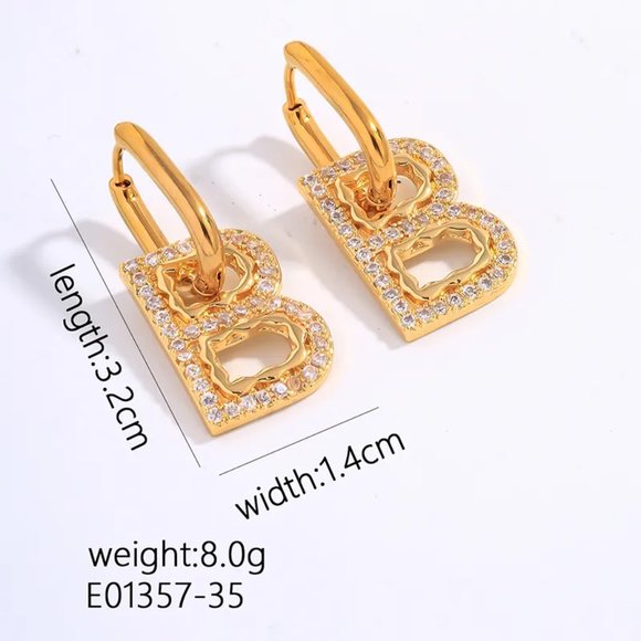 Jewelry | Letter Earrings | Poshmark
